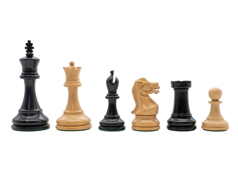 The Coronation Luxury Ebony Chess Men